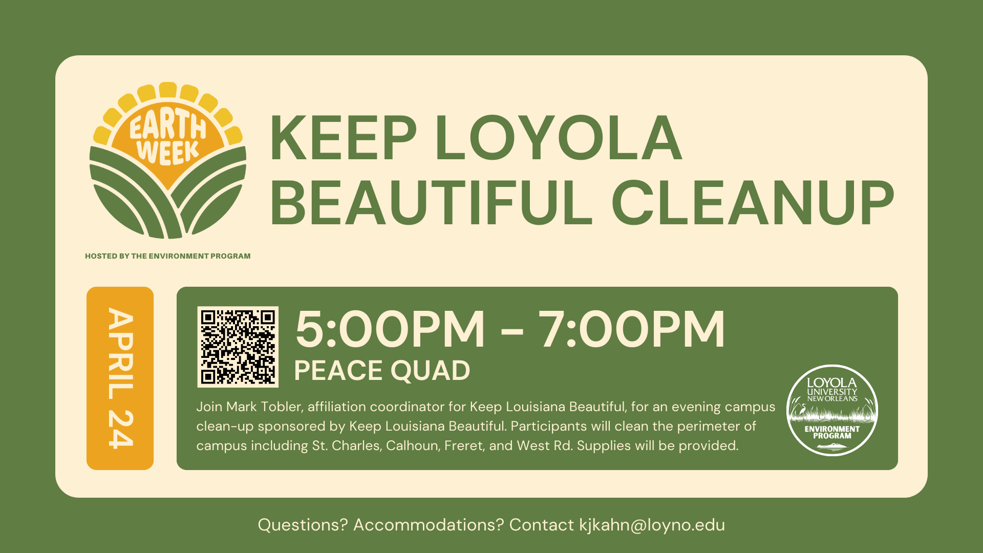 Keep Loyola Beautiful Cleanup | Loyola University New Orleans
